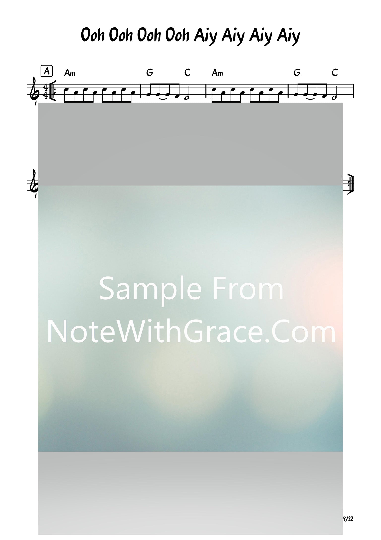 Music Sheets — NoteWithGrace.com